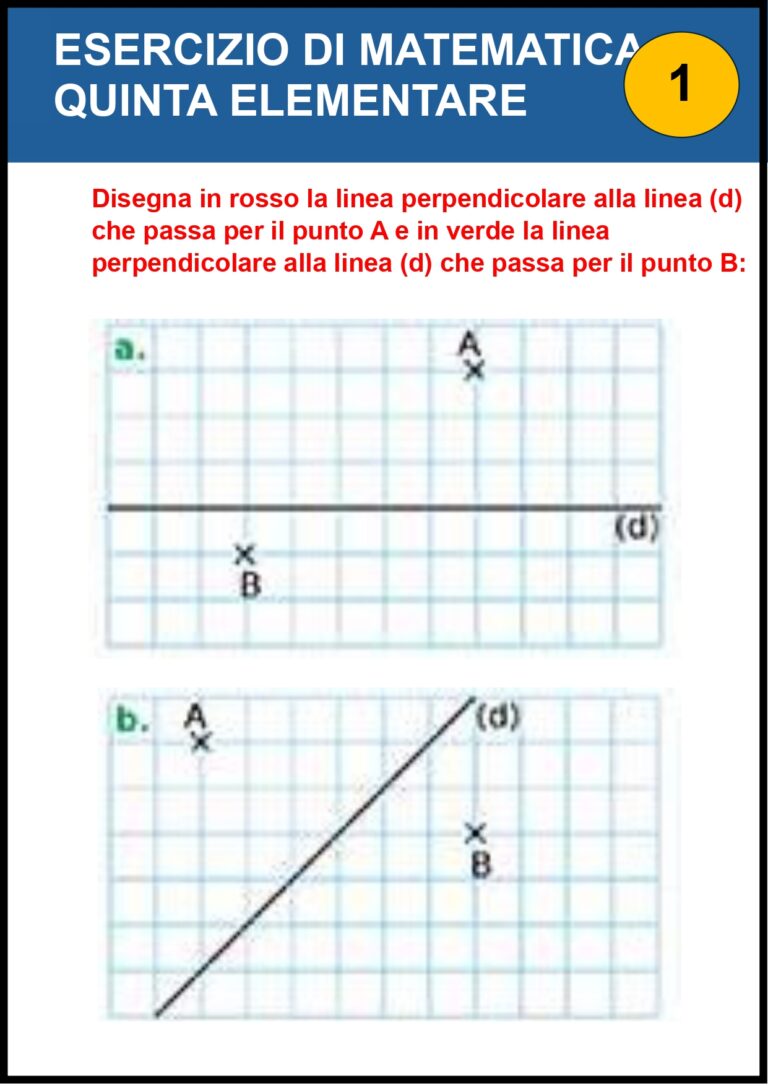 Esercizi Matematica Quinta Elementare