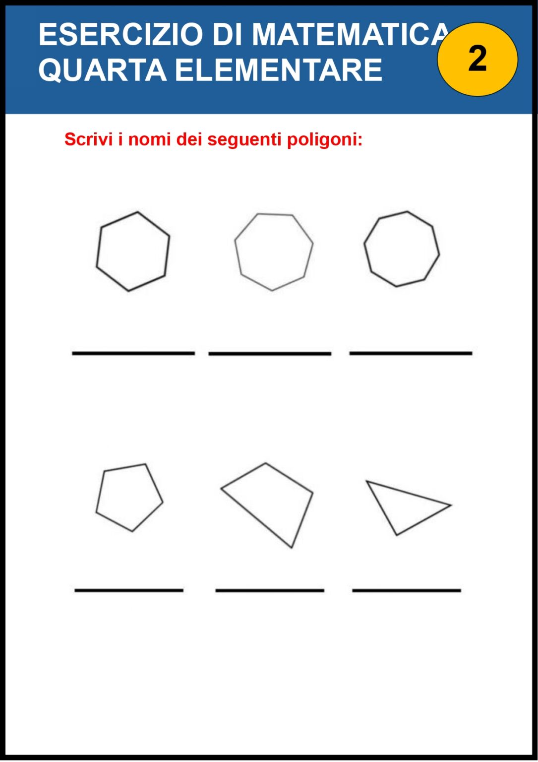 Esercizi Matematica Quarta Elementare (PDF gratuito)