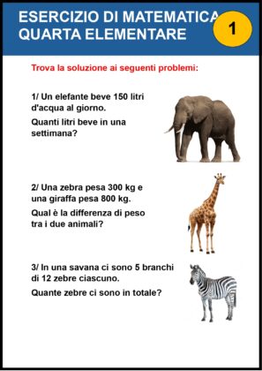 Esercizi Matematica Quarta Elementare (PDF gratuito)