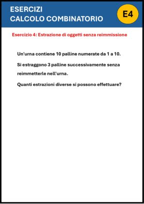 Esercizi Calcolo Combinatorio