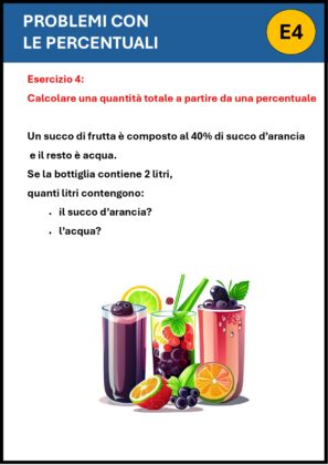 Esercizi sulle Percentuali da stampare (PDF)