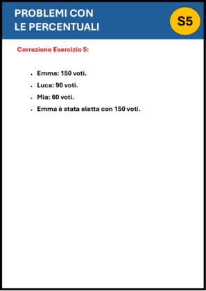 Esercizi sulle Percentuali da stampare (PDF)