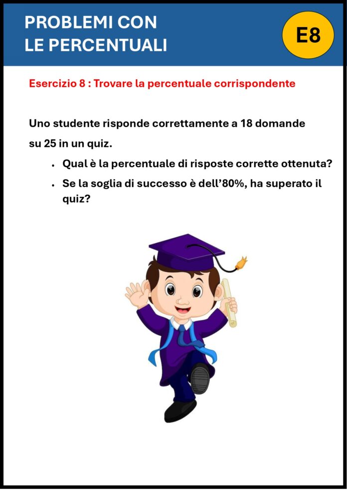 Esercizi sulle Percentuali da stampare (PDF)
