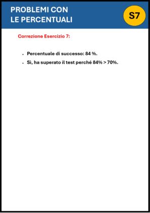 Esercizi sulle Percentuali da stampare (PDF)