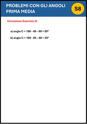 Problemi con gli Angoli Prima Media PDF da stampare