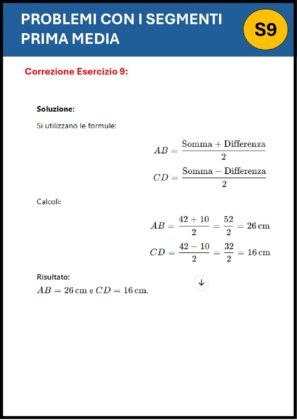 Problemi sui Segmenti Prima Media con Soluzioni (PDF)