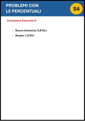 Esercizi sulle Percentuali da stampare (PDF)