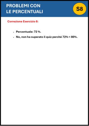 Esercizi sulle Percentuali da stampare (PDF)