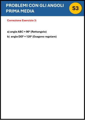 Problemi con gli Angoli Prima Media PDF da stampare