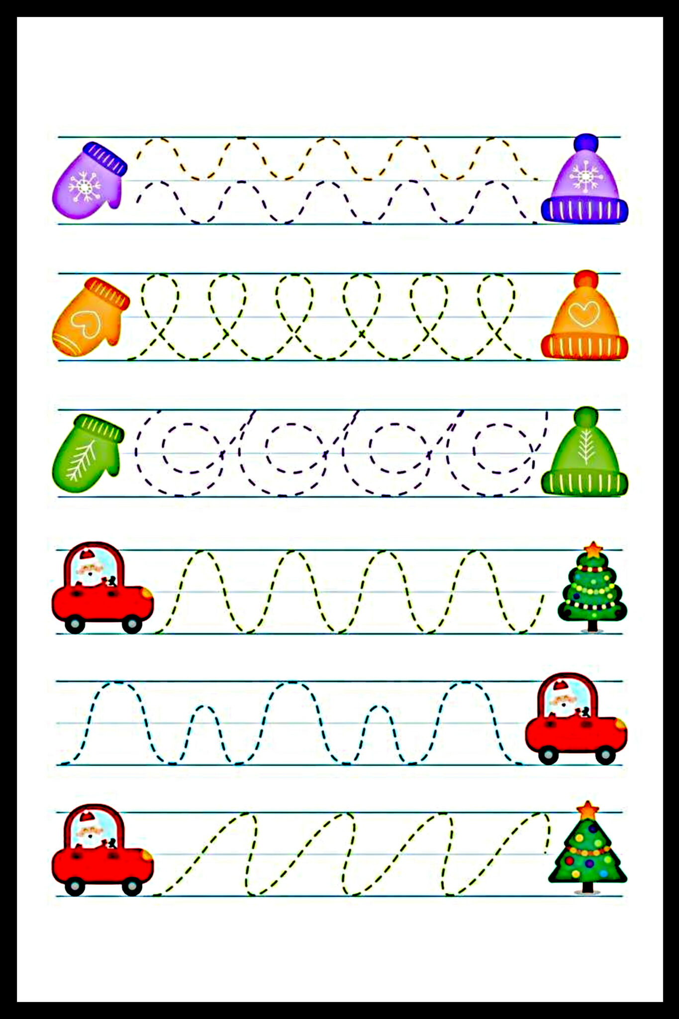 Schede Pregrafismo da Stampare per Bambini dai 3 ai 6 Anni