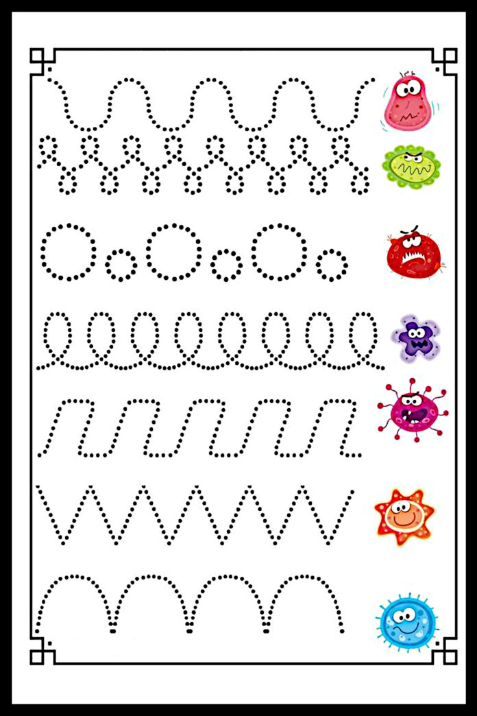 Schede Pregrafismo da Stampare per Bambini dai 3 ai 6 Anni